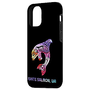 iPhone 13 White Salmon WA Native American Orca Killer Whale Case