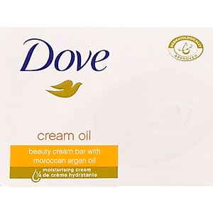 Dove Beauty Cream Bar With Moroccan Argan Oil, 3.5 Ounce / 100 Gram (Pack of 12 Bars)