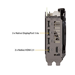 ASUS TUF Gaming NVIDIA GeForce RTX 3080 V2 OC Edition Graphics Card (PCIe 4.0, 10GB GDDR6X, LHR, HDMI 2.1, DisplayPort 1.4a, Dual Ball Fan Bearings, Military-Grade Certification, GPU Tweak II)