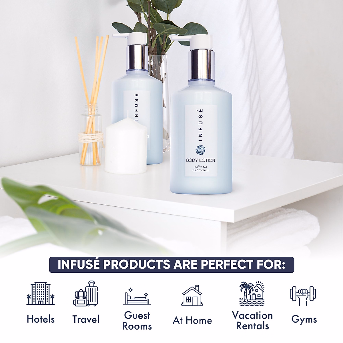 Terra Pure Infuse Lotion, Retail Size Hotel Amenities, 10.14 oz. (Single)