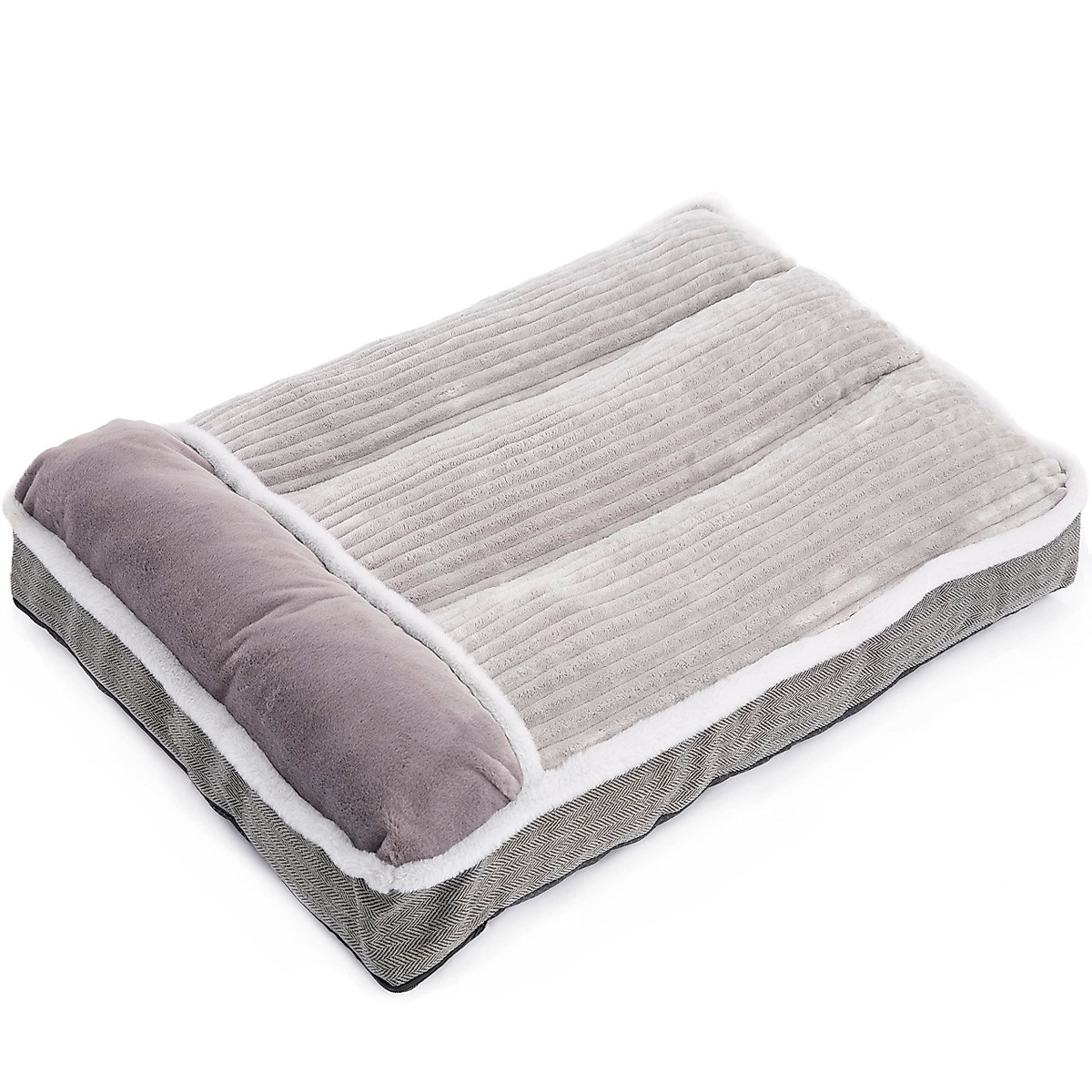 WINDRACING Large Dog Bed with Pillow for Crate Kennel, Sofa Dog Bed, Super Soft pet Bed for Medium, Jumbo, Furniture