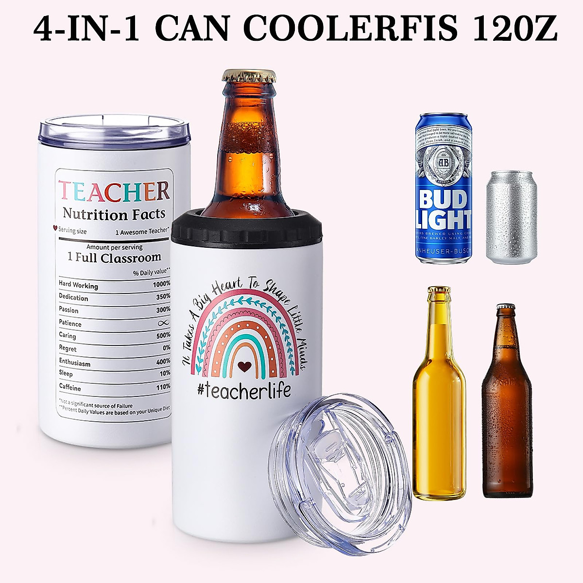 Zopeal Teacher Appreciation Gift Set 9 in 1 Teacher Birthday Favor Thank You Woven Basket Tumbler Thank You Gifts for Man Woman Valentines Mothers Day(Pink)