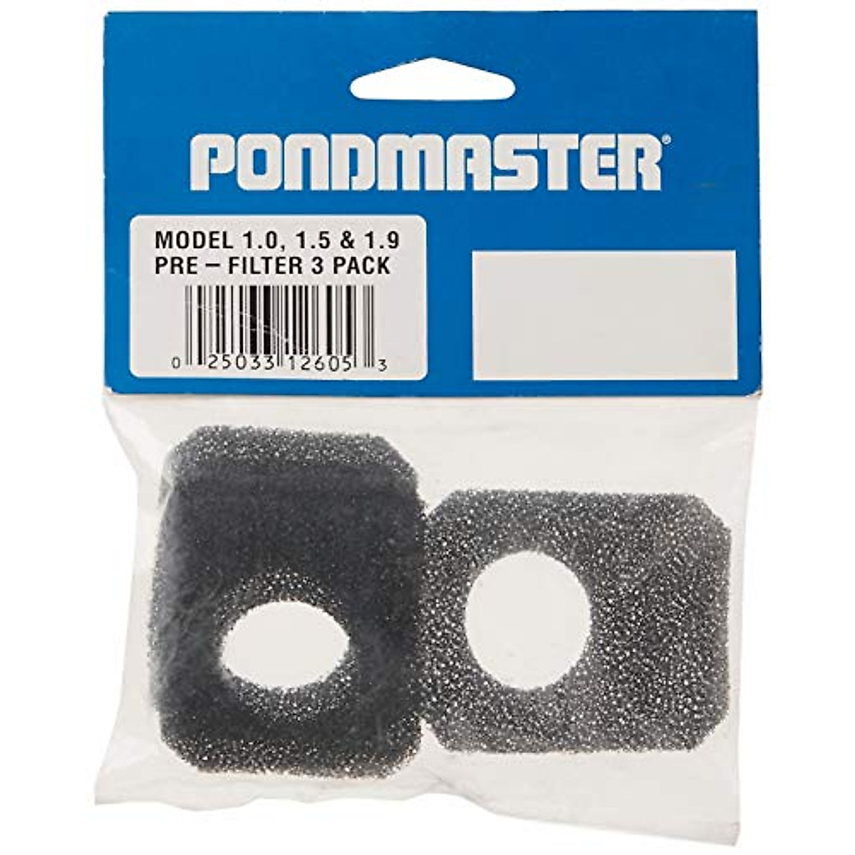 Supreme Hydro Foam Filtering Replacement Material for Danner Manufacturing, Inc., Pump Models 1.0, 1.5 and 1.9, 3pcs. per Pack, 12605