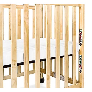 Child Craft Bristol Professional Series Compact Crib with Casters, Natural