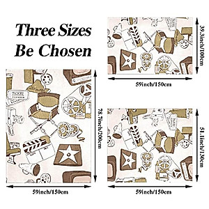 VBFOFBV Bedding Fleece Blanket, Decorative for Bedroom Sofa Floor, Movies Tool Pattern Retro