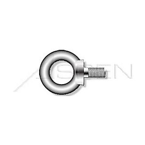 (5 pcs) M10-1.5, DIN 580 / ISO 3266, Metric, Lifting Eye Bolts, A2 Stainless Steel