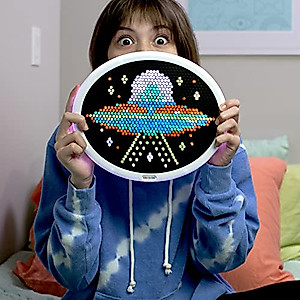 Lite Brite Oval High Definition - Light Up Toy – 650 Mini Pegs, 8 HD Design Templates, Great Gift for Girls and Boys Ages 6+