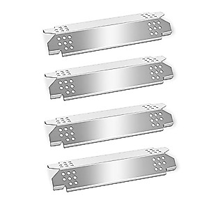 Damile 14.6" Grill Heat Plates Heat Shield Flame Tamer Burner Covers, BBQ Grill Replacement Parts for Nexgrill 720-0830H, 720-0864, 720-0888, 720-0888N, Members Mark 720-0882D, BBQ Pro 122.47207610