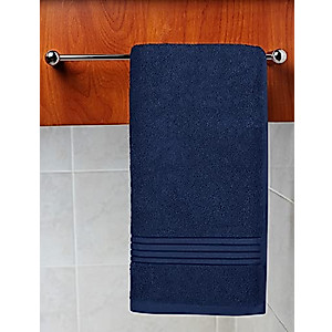 Utopia Towels 6 Piece Luxury Hand Towels Set, (16 x 28 inches) 100% Ring Spun Cotton, Lightweight and Highly Absorbent 600GSM Towels for Bathroom, Travel, Camp, Hotel, and Spa (Navy)