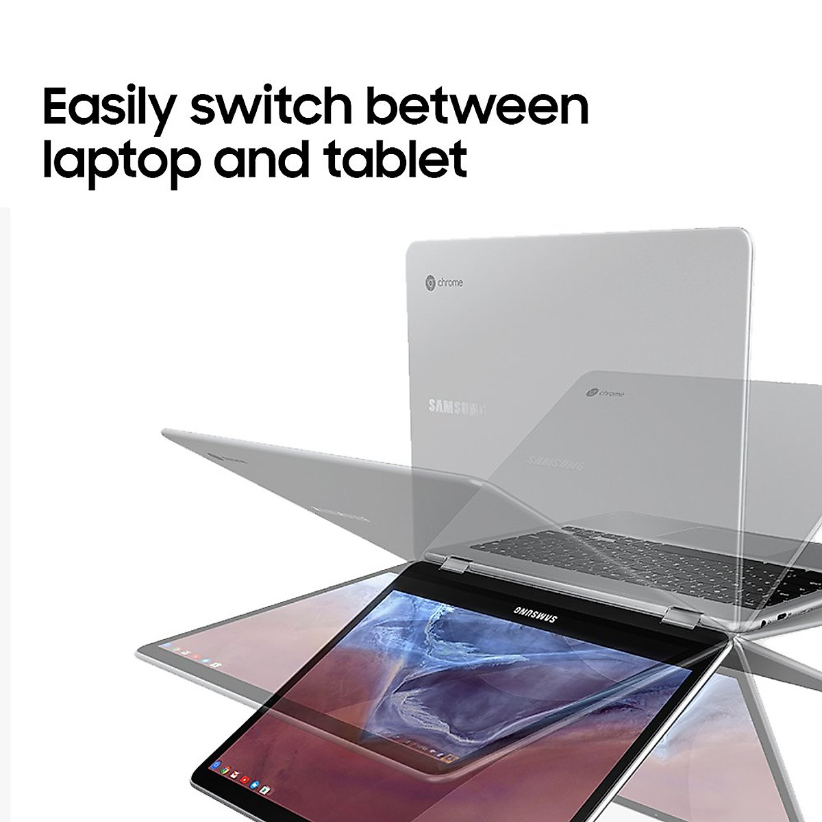 Samsung Chromebook Plus Convertible Touch Laptop (XE513C24-K01US)