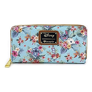 Loungefly Disney Stitch Tropical Floral Print Wallet