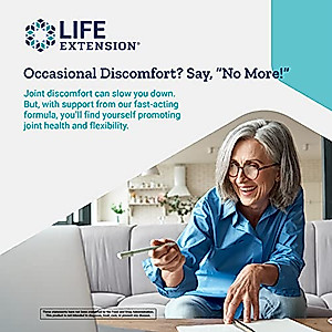 Life Extension Fast-Acting Joint Formula – Advanced Joint Health Support Supplement for Men & Women - for Joints Discomfort & Inflammation Relief – Non-GMO, Gluten-Free - 30 Capsules
