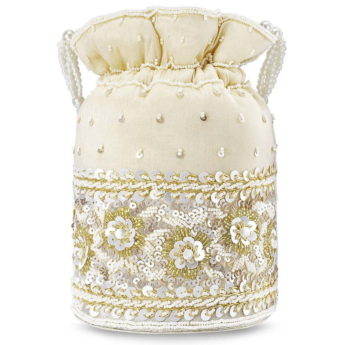 Aheli Potli Bags Gift for Women Evening Bag Clutch Ethnic Bride Purse with Drawstring