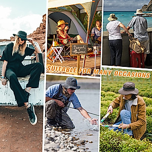 Bucket Hats for Woman Packable Sun Hat Women Uv Protection Sunhat White Bucket Hat Beach Hiking Gardening Fishing for Women