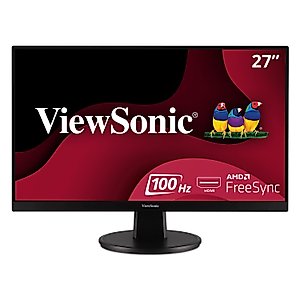 ViewSonic VA2747-MH 27 Inch Full HD 1080p Monitor with FreeSync, 100Hz, Ultra-Thin Bezel, Eye Care, HDMI, VGA (Renewed)