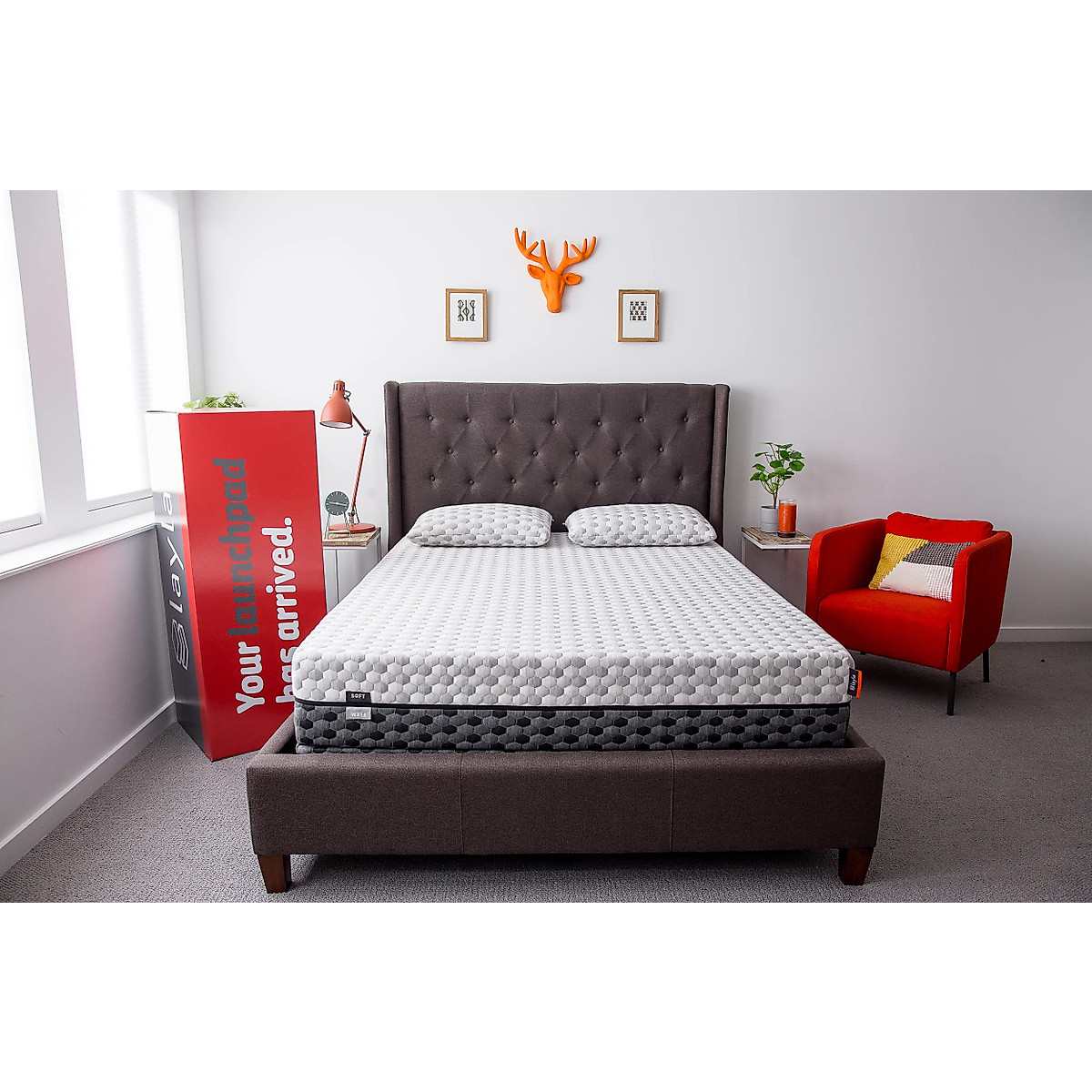 Layla 10” Copper Infused Memory Foam Mattress, Cooler and More Comfortable Sleeping, Flippable One Side Soft - Other Side Medium Firm, 2 Free Memory Foam Pillows (Cal King) 120 Night Trial Period.