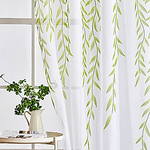 MIULEE Velvet Curtains Olive Green Elegant Grommet Curtains with Sage Sheer Curtains Rod Pocket for Classical Living Room Bedroom Decor 84 Inch
