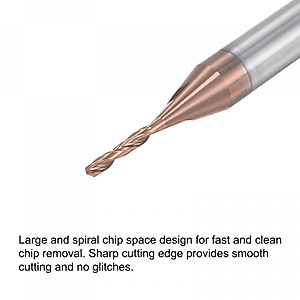 uxcell Twist Drill Bit, 1.25mm Diameter 4mm Shank Titanium Coated Tungsten Carbide Short Length Drill Bit Straight Shank for Stainless Steel Alloy Steel