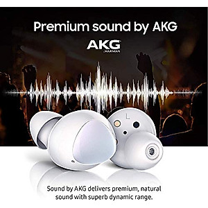 Samsung Galaxy Bud's 2019 White - True Wireless Earbuds with Wireless Qi Slim Pad 18w Fast Charger (Renewed)