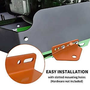 Universal Zero Turn Mower Trailer Hitch - 3/16'' Thick and Heavy Duty Steel Lawn Trailer Hitch Mount (3"-5"), Mounting Hardware Included