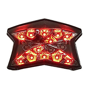 Motodynamic Integrated Sequential LED Tail Lights Smoked Lens for 2020-2022 Kawasaki Ninja 650 Z650 (DOES NOT WORK ON 23+ MODELS)