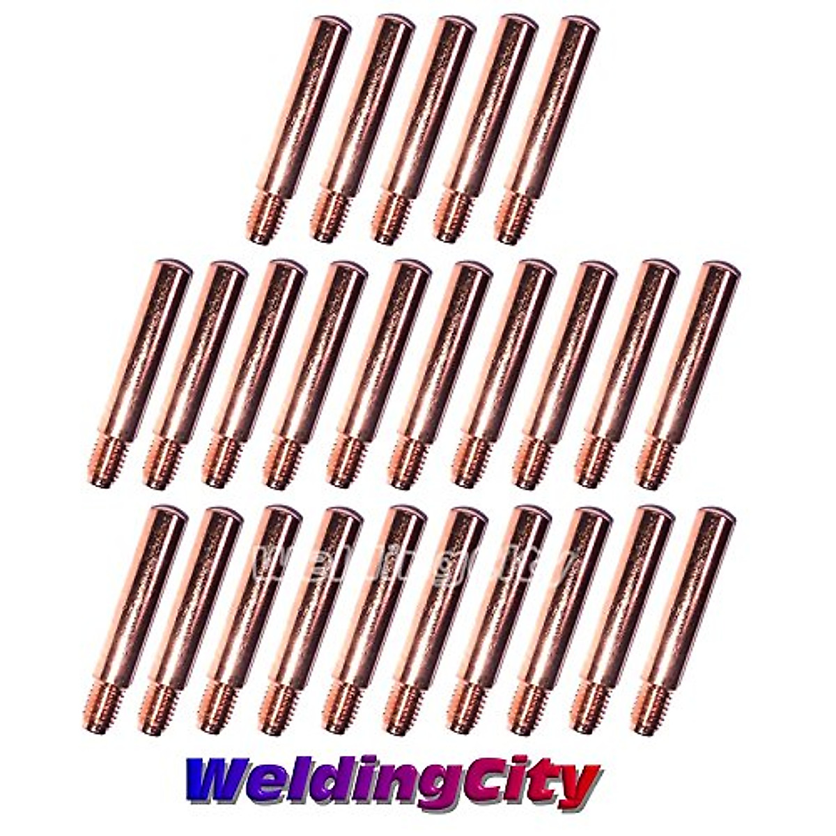 WeldingCity 25-pcs Contact Tips 14-35 (0.035") for MIG Welding Gun Lincoln Magnum 200-400 and Tweco Professional No.2 - No.4