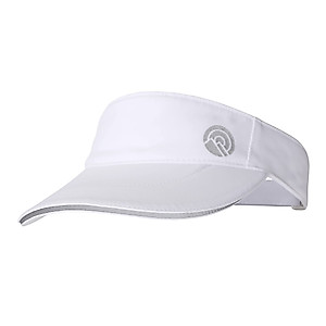 OutdoorEssentials Sun Visor Hat for Women & Men - Womens Visor, Tennis Visor, Golf Visor - Running Visor White - White