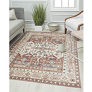 Rugs America Gallagher Collection GL60A Sangria Koti Transitional Vintage Area Rug 8' x 10'