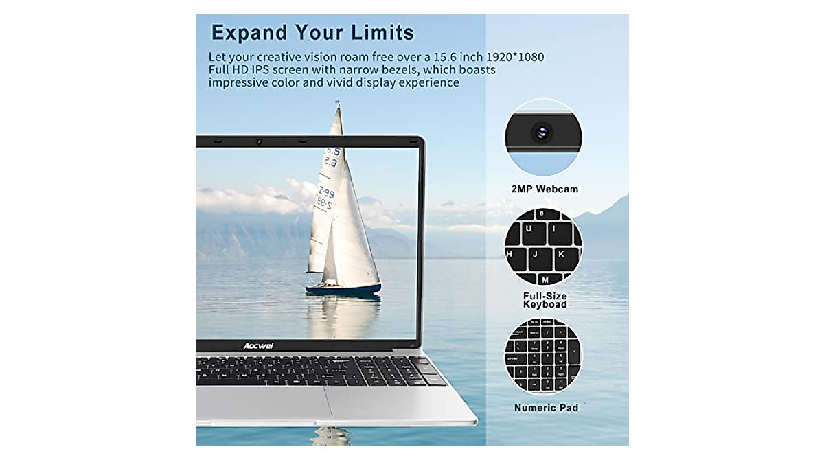 Ruzava 15.6" Laptop with 6GB RAM & 128GB SSD