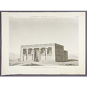 Environs d'Esne (Latopolis) Vue Perspective du Temple au Nord d'Esne.