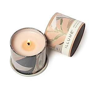 Illume Beautifully Done Essentials Coconut Milk Mango Demi Vanity Tin Scented Candle, 3 oz