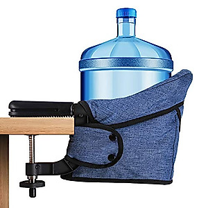 Hook On Chair, Fast Table Chair, Fold-Flat Storage Portable Baby Feeding Seat, Clip on Table High Chair, Removable Seat for Home and Travel (Blue)