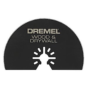 Dremel MM450 Multi-Max Half Moon Oscillating Saw Blade- Oscillating Tool Accessory- Perfect for Cutting Wood and Drywall- Universal Quick-Fit, Black