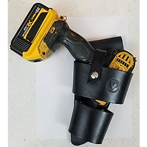 Roosters Leather & Steel ScrewGun Holster - Black