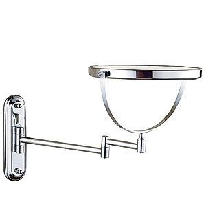 LEEOX Vanity Mirror Folding Mirror Travel Make up Mirror Retro Dresser Magnifying Makeup Mirror Tabletop Vanity Mirror Personal Cosmetic Mirror Pedestal Makeup Mirror Double Mirror Round