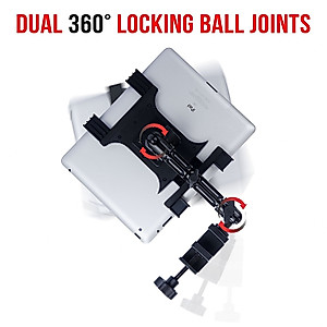 Tackform Tablet Mount for Microphone Stand - Professional Grade Holder - Compatible with iPad, Galaxy Tab, and More.