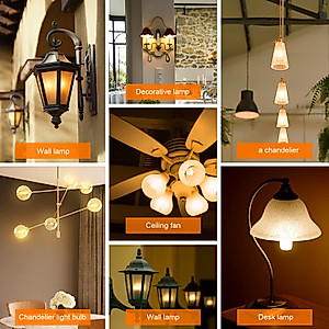 HMYYJT Dimmable LED Candelabra Bulb 25W Equivalent E12 LED Bulb 2700K Soft Warm White, Chandelier Light Bulbs, 2W 200LM Flame Tip CA10 Candle Light Bulb 24 Pack e12 Bulb.