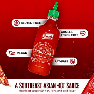 Lieber's Sriracha Hot Chili Sauce, Authentic And Delicious, Non-GMO, No MSG, Gluten-free, Cholesterol-free, and Vegan, NET WT. 1 lb (454g)