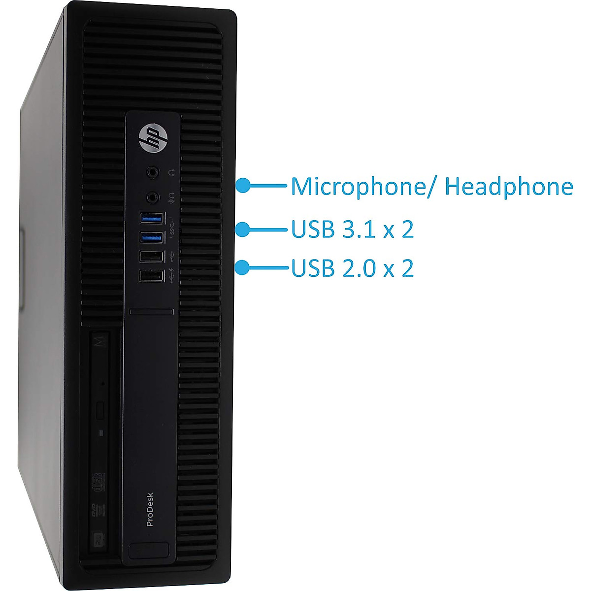 HP 600 G2 ProDesk SFF Desktop, Intel Quad-Core i5 6500 Upto 3.6GHz, 16GB RAM, 512GB SSD, HD Graphics 530 4K / 3-Monitor Support, Wi-Fi, Bluetooth, HDMI, DisplayPort - Windows 10 Pro (Renewed)