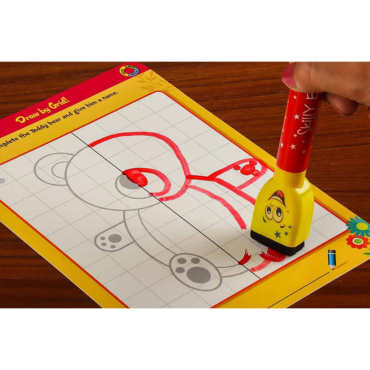 Skillmatics Educational Game - Boredom Buster, Reusable Activity Mats with Dry-Erase Marker, Gifts, Travel Toy for Kids Ages 3, 4, 5, 6