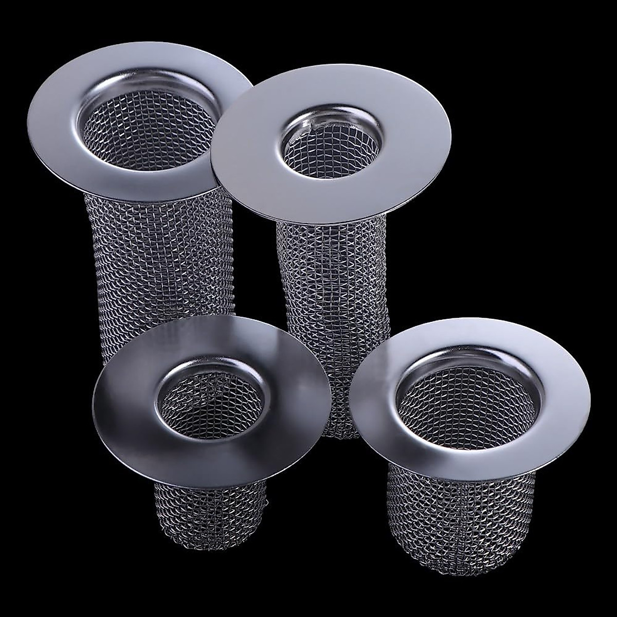 Multifunctional Stainless Steel Floor Drain Filter Mesh, Sink Drain Strainer, Anti-Clog Slag Strainer Hair Catcher for Bathtub Sink(5.5x3.5x8cm)