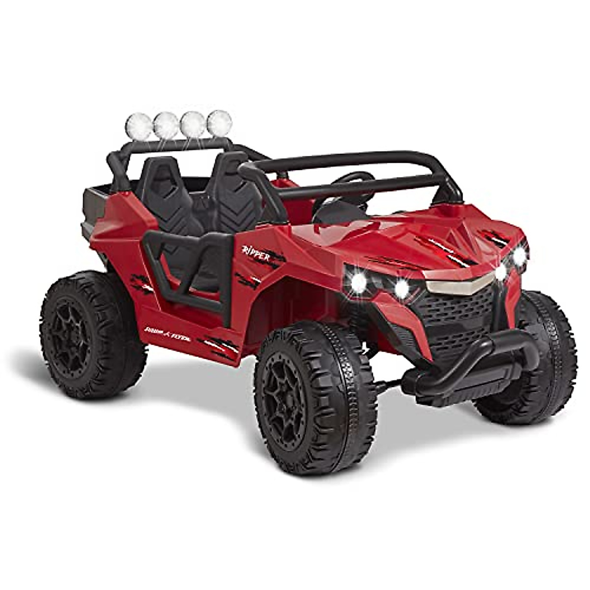 Radio Flyer Ripper Battery Powered Car, 12 Volt Outdoor Ride On Toy, Red Kids Ride On Toy For Ages 3+