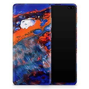 DesignSkinz Blurred Abstract Flow V43 Protective Vinyl Decal Wrap Skin Cover Compatible with The Samsung Galaxy S20 (Screen Trim & Back Glass Skin)