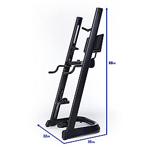 CLMBR01 Connected Full-Body Resistance Indoor Fitness Machine - 21.5" HD Touch Display, Built-in Sound System - Easy to Move, Space-Saving Design - Whole Body Strength & High Intensity Cardio Workout