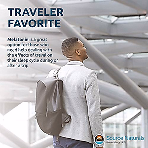 Source Naturals Sleep Science Melatonin 1mg - Safe, Non Habit Forming - 300 Tablets