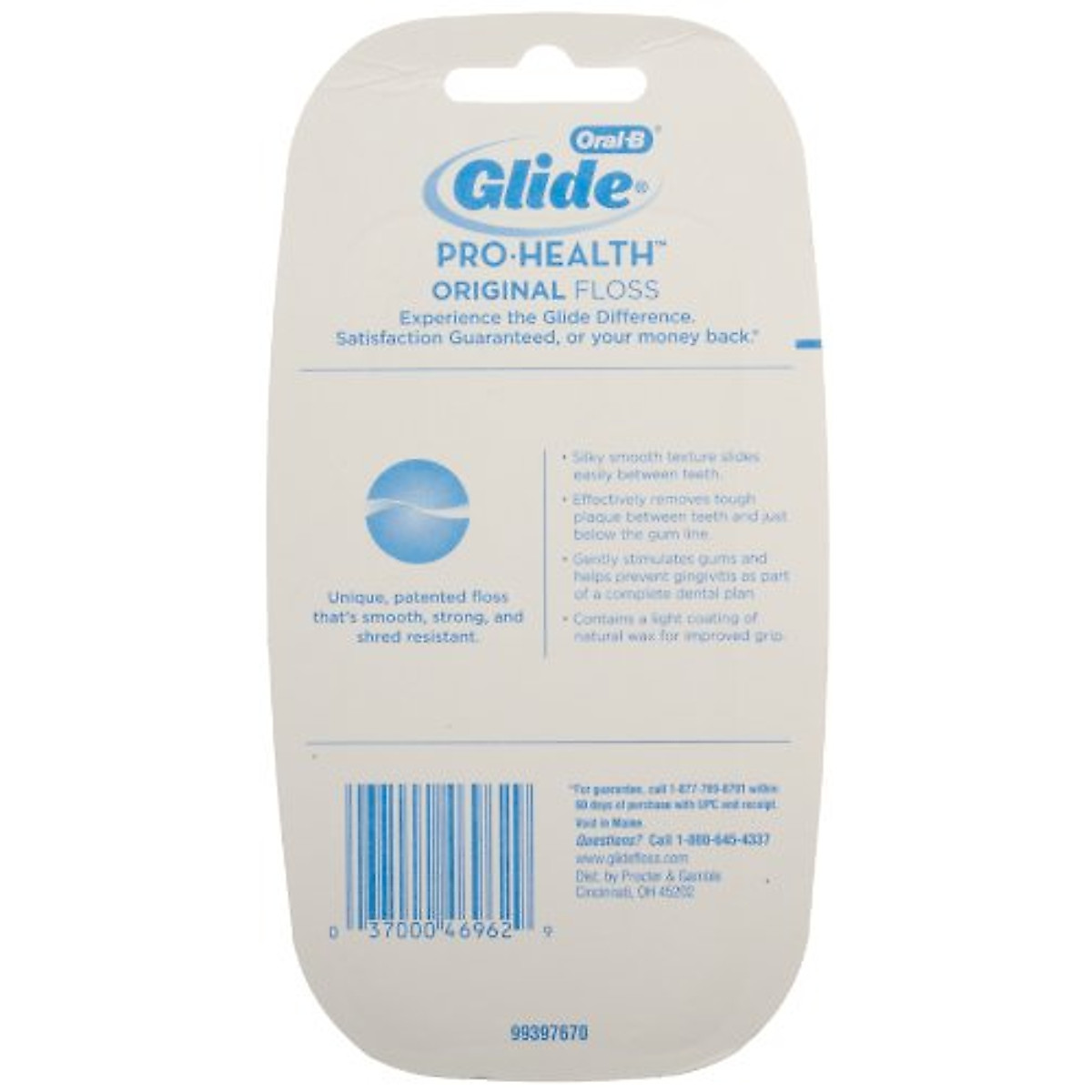 Oral-B Glide Pro-Health Original Dental Floss, Smooth, Strong, Shred Resistant, Value 2 Pack (50m)
