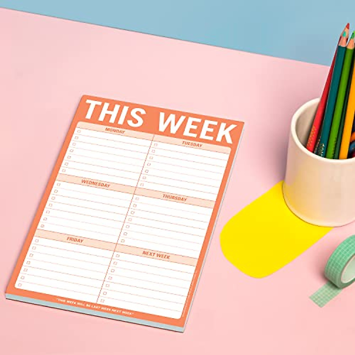 Knock Knock This Week Note Pad 6 x 9-inches