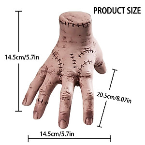 DANONI Addams Family Thing Hand Toys, Spooky Cosplay Thing from Addams Family, Scary Prosthetic Props for Halloween Decorations and a Must-Have Gift for Fans (Palm)