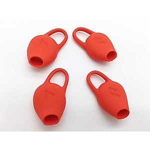 Reki Backbeat Fit 3100 Ear Tips | Silicone Earbuds Eartips Ear Gels Compatible with Plantronics BackBeat FIT 3100 2100 Wireless Sports Headphones - 4pcs (Red)