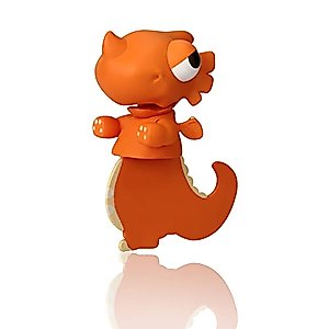 3D Dragon Bookmarks for Kids, Funny Cartoon Animal Bookmarks, Wacky Pals Bookmarks for Boys and Girls Birthday Gifts (Orange)